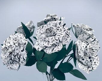 Sheet Music Roses - Etsy