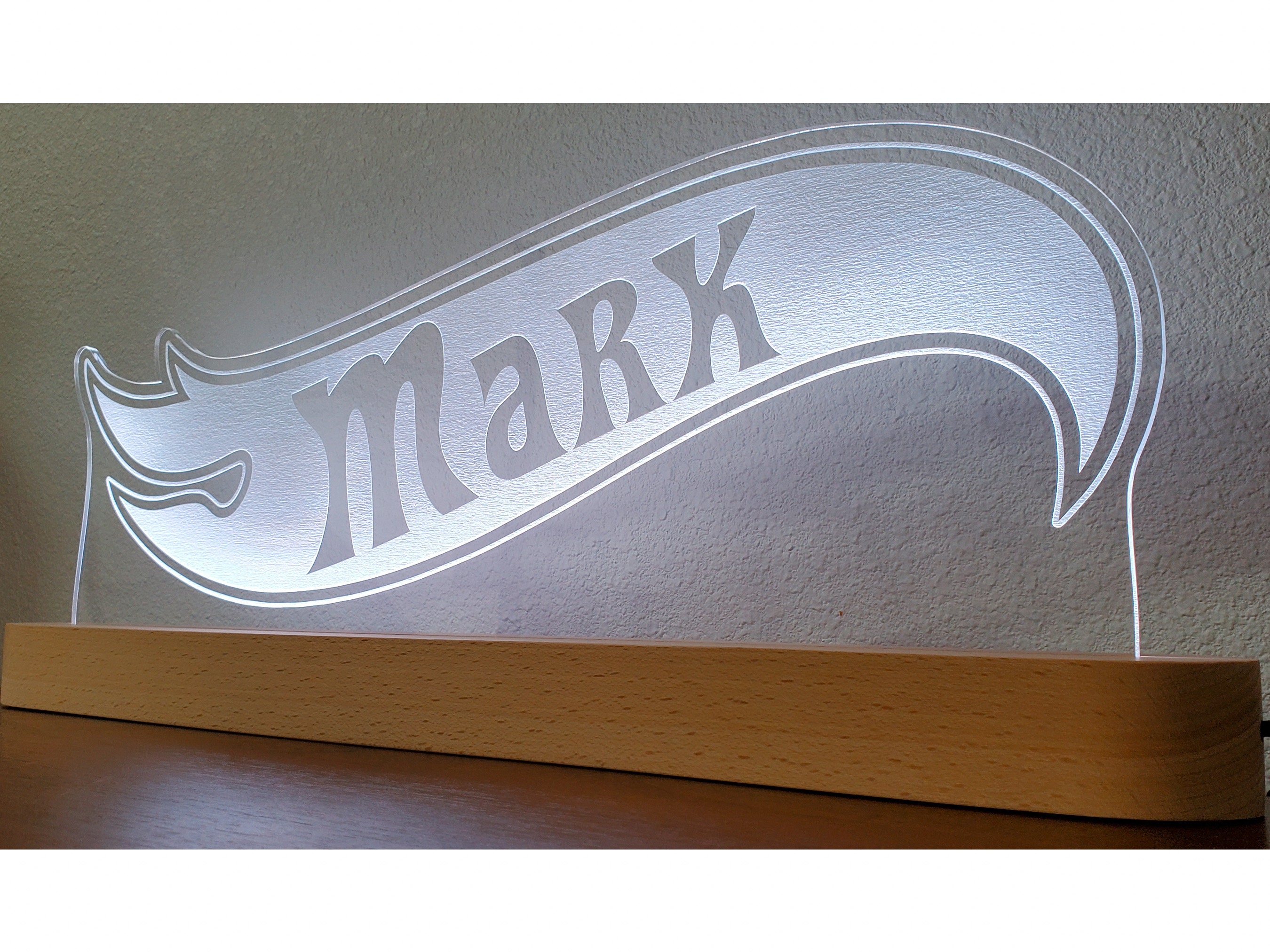 Personalized Hot Wheels Inspired Kid's Name LED Sign - Etsy