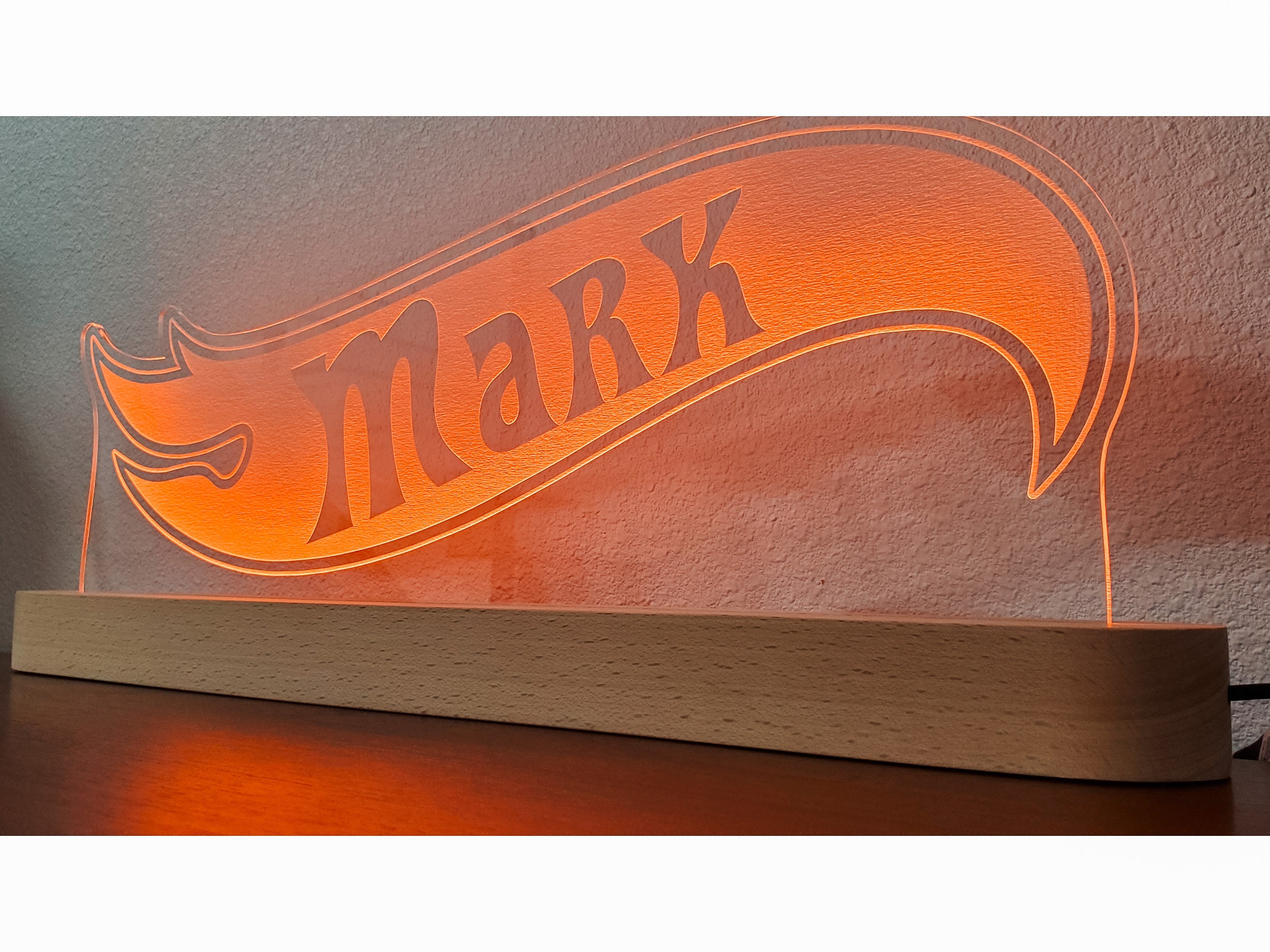 Personalized Hot Wheels Inspired Kid's Name LED Sign - Etsy