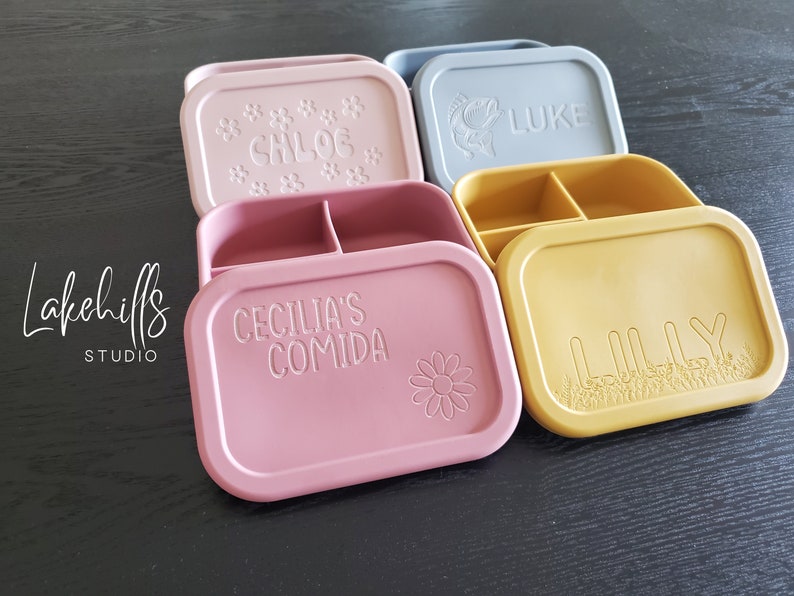 Kid's Bento Box 4 Amazing Colors Personalized and - Etsy