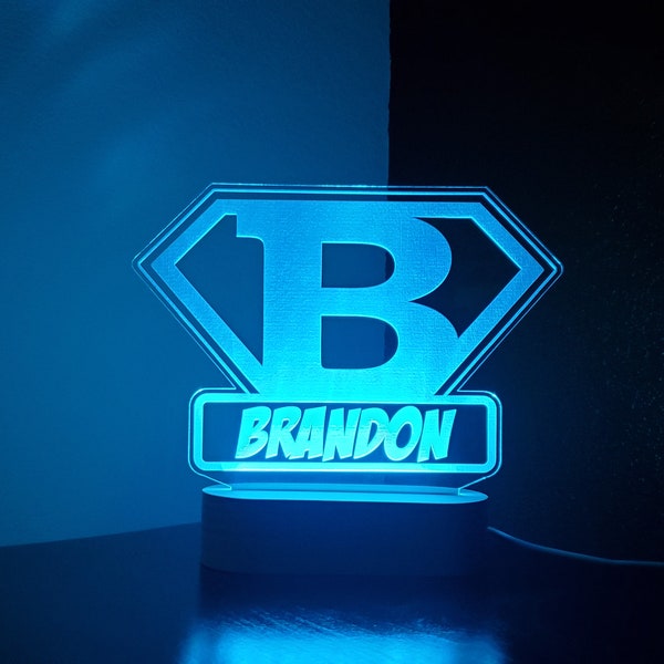 Superhero Nightlight - Etsy