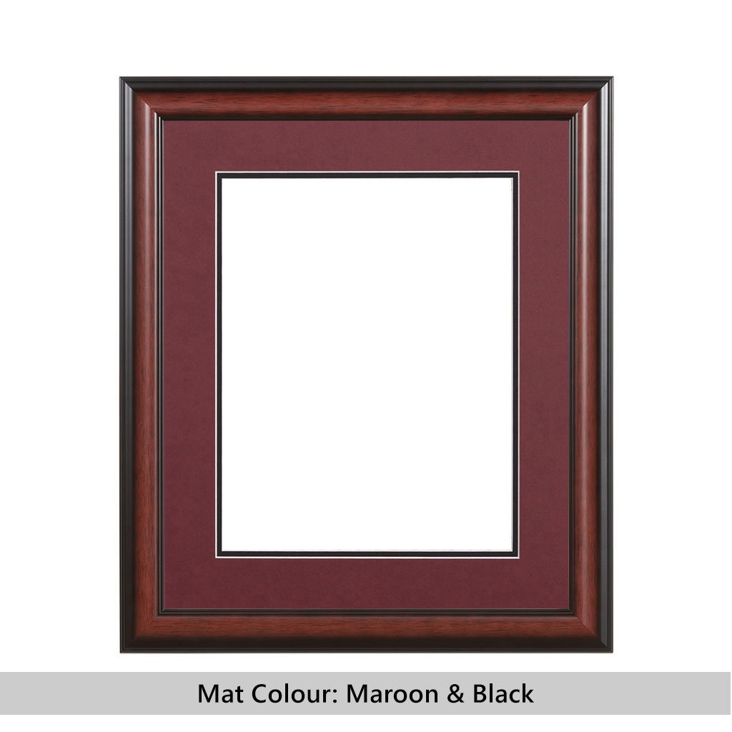 Reverse Top Mahogany Wood Picture Frame for Degrees, Certificates ...