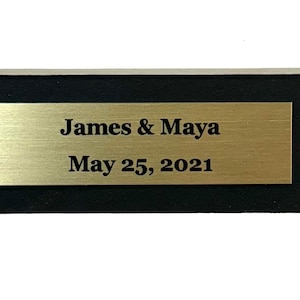 Custom Nameplate/plaque for Picture Framing (matboard Sold Separately ...