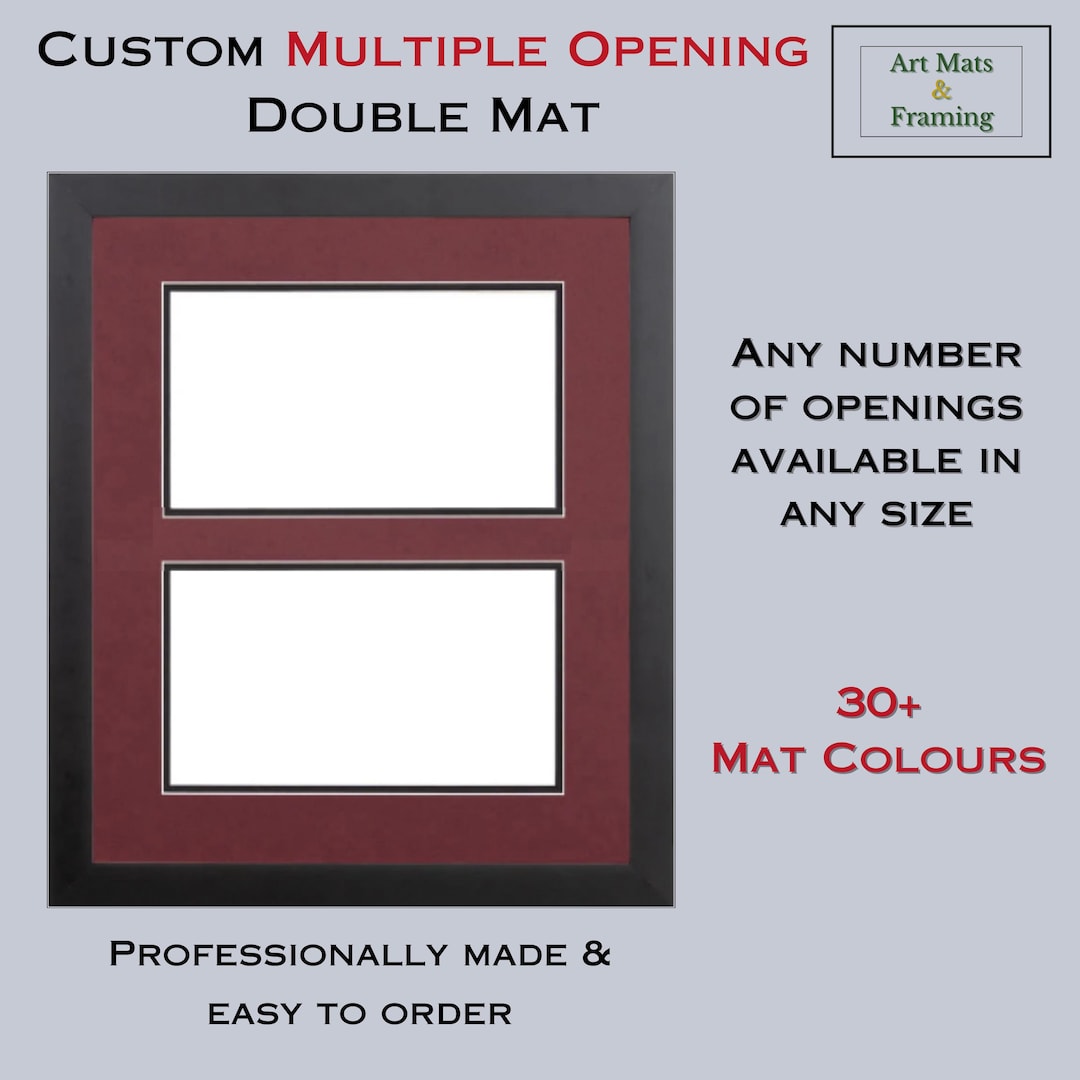 Custom Multiple Opening Double Mat Matboard for Picture and Certificate ...