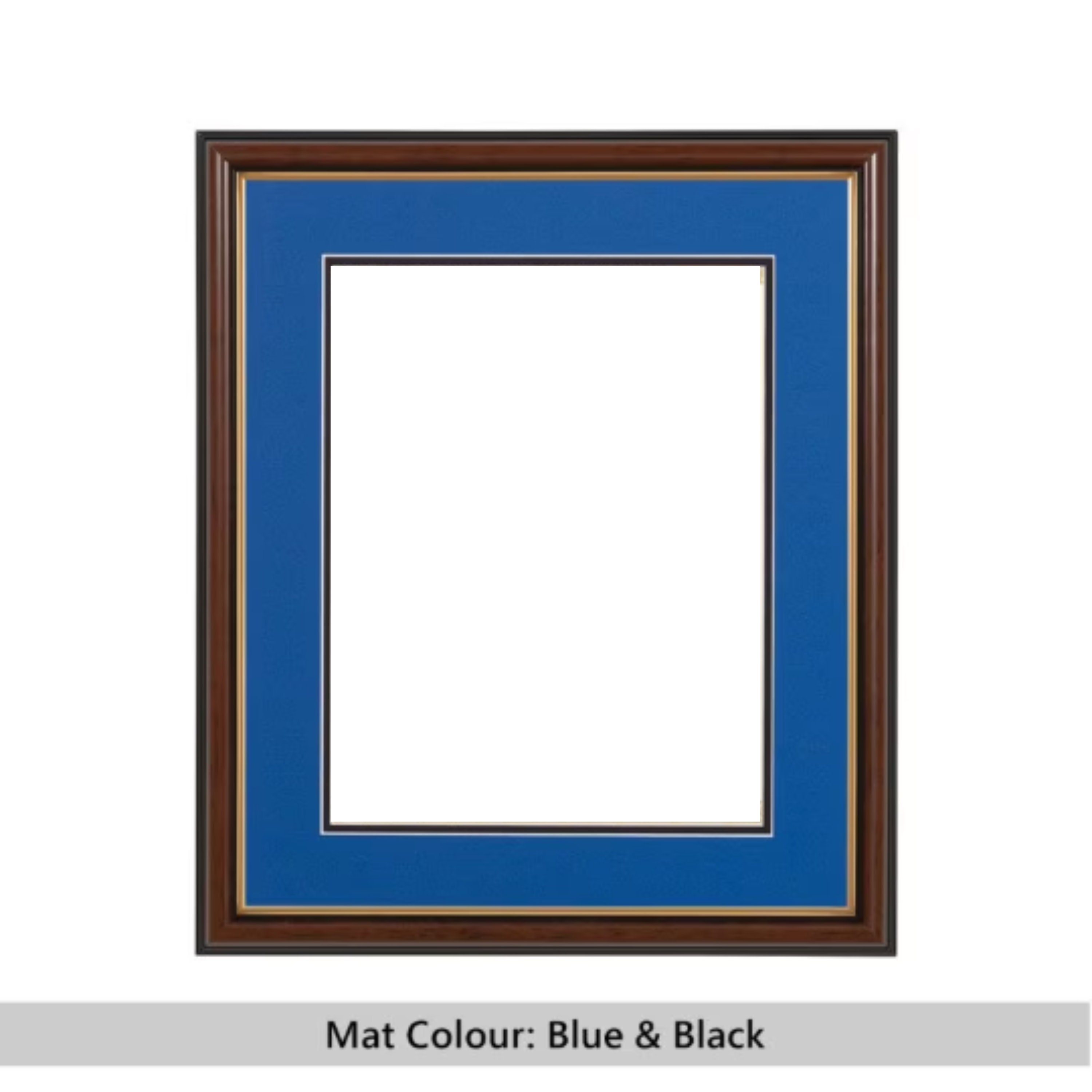 Walnut and Gold Wood University Frame for Degrees, Certificates, Photos ...