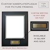Custom Nameplate/plaque for Picture Framing (matboard Sold Separately ...