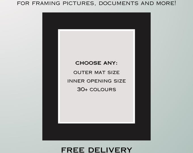 Custom Nameplate/plaque for Picture Framing (matboard Sold Separately ...