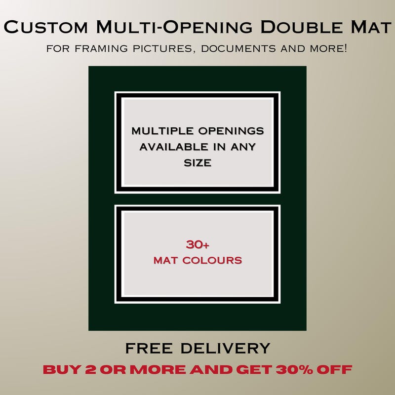 Two Picture Frame Matte - Etsy