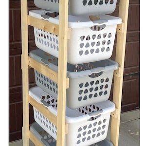 5 High Laundry Basket Tower. - Etsy