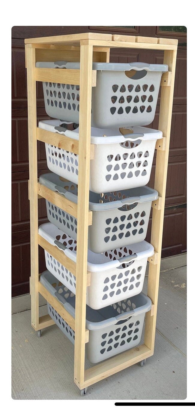 5 High Laundry Basket Tower. - Etsy Canada