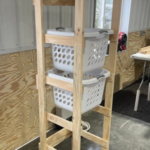 Space Saver 1.5 Bushel Laundry Basket Holder - Etsy