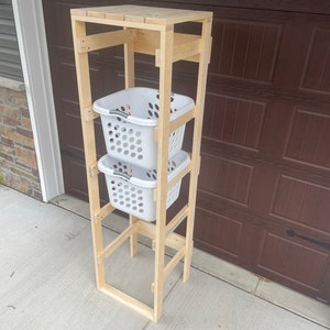 Space Saver 1.5 Bushel Laundry Basket Holder - Etsy