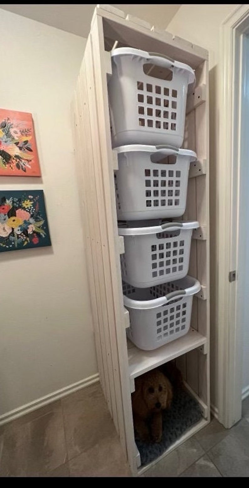 5 High Laundry Basket Tower. - Etsy