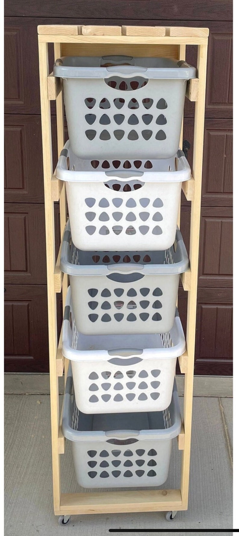 5 High Laundry Basket Tower. - Etsy
