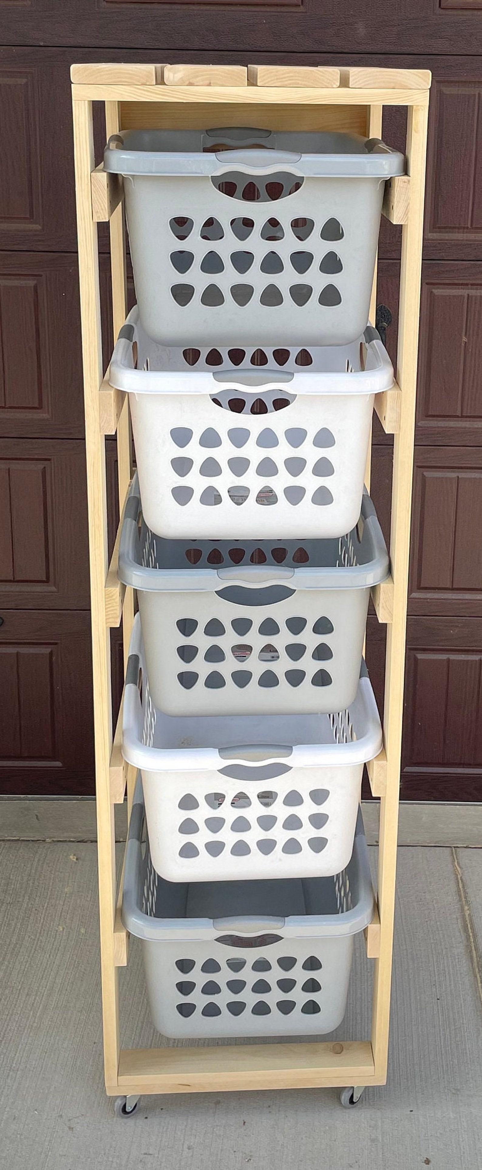 4 High Laundry Basket Holder - Etsy