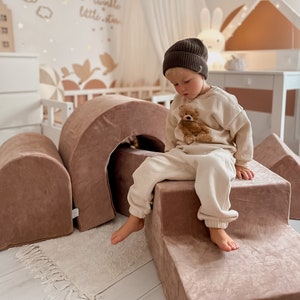 Climbing, Large Foam Set With Pool 90x30 200 Balls, Indoor Home ...