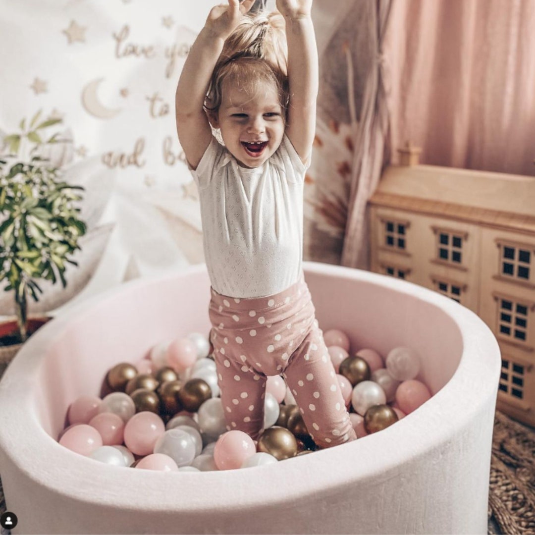 Cotton Velvet Light Pink | Ball Pit | 200 Balls Included - Etsy