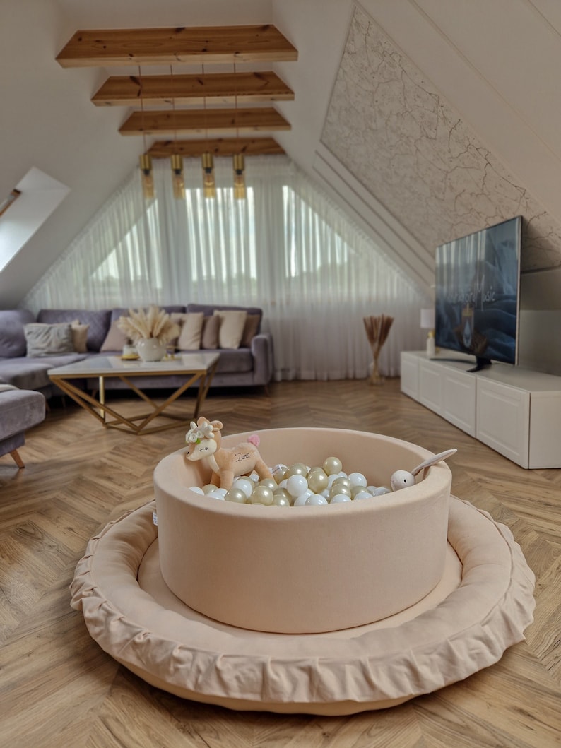 Ball Pit 200 Balls Included Beige Jersey - Etsy