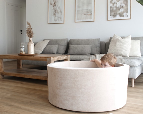 Ball Pit Dry Pool Without Balls Cotton Velvet Beige Many | Etsy