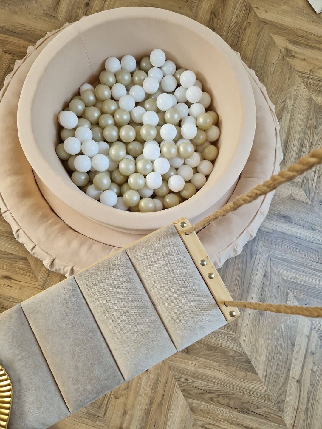 Ball Pit | 200 Balls Included | Beige Jersey - Etsy