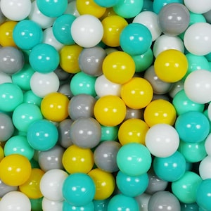 1000 Balls for Ballpit, 35 Colors - 2.76" (7 Cm), Plastic Balls, Non ...
