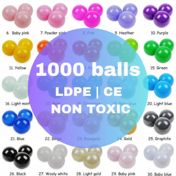 1000 Ball Pit Balls - Etsy