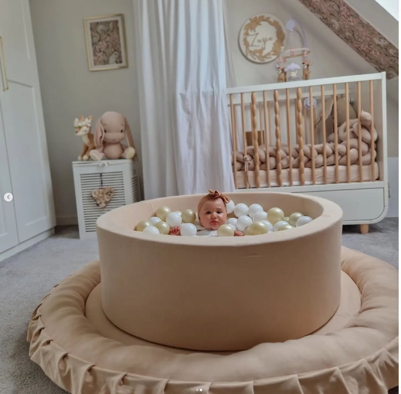 Ball Pit 200 Balls Included Beige Jersey - Etsy