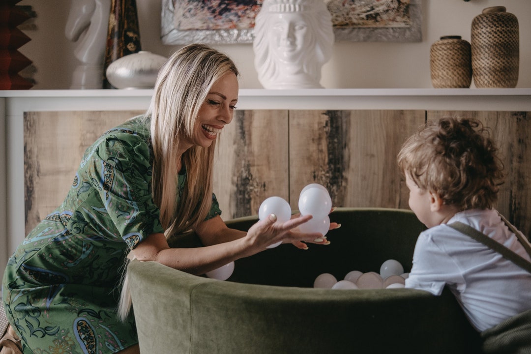 Cotton Velvet Dark Olive | Ball Pit | 300 Balls Included - Etsy