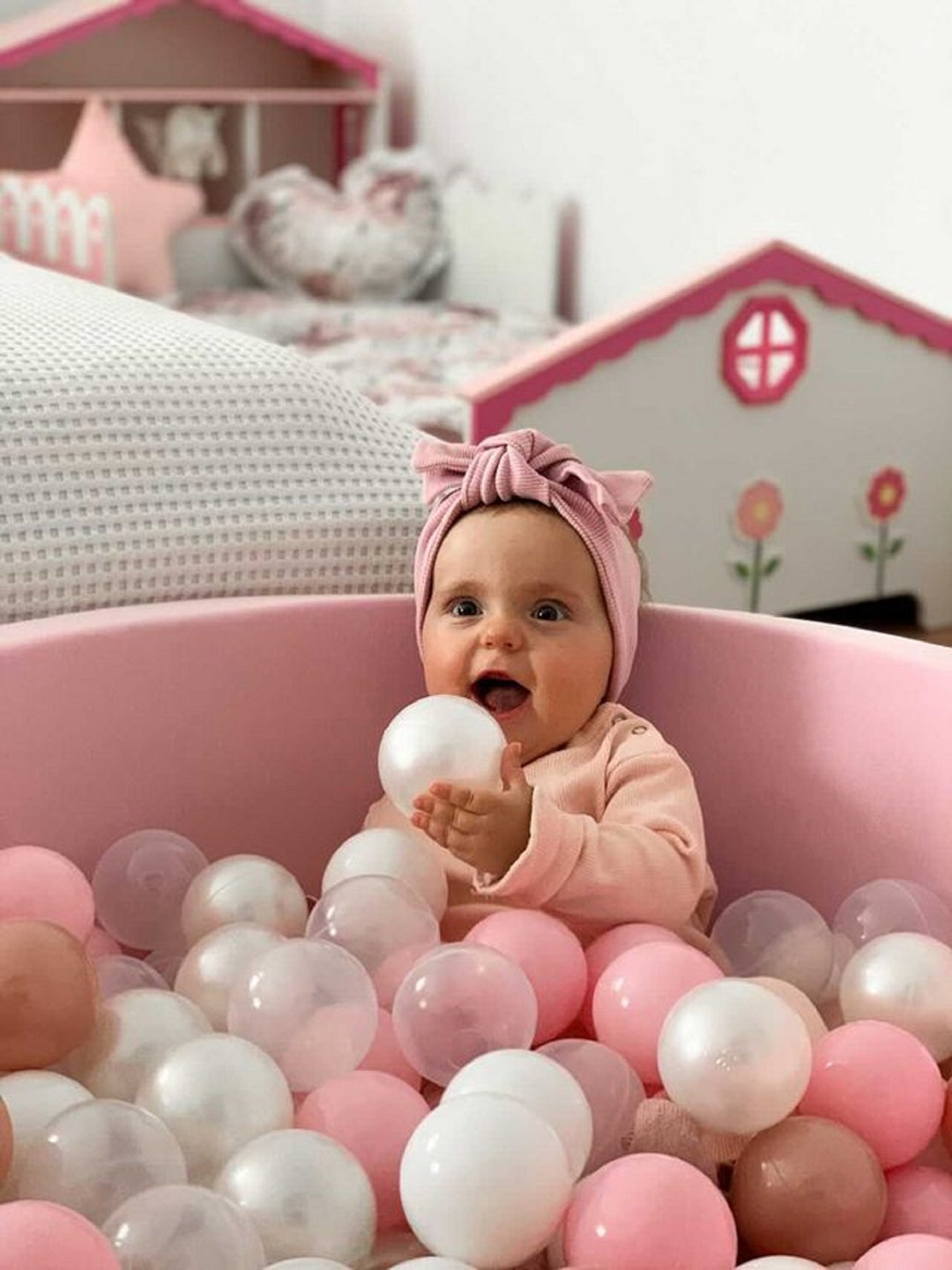 Pit Many Sizes Round and Square Pools Pink - Etsy