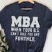 MBA Shirt, Master Business Shirt, Business Administration Gift, BA ...