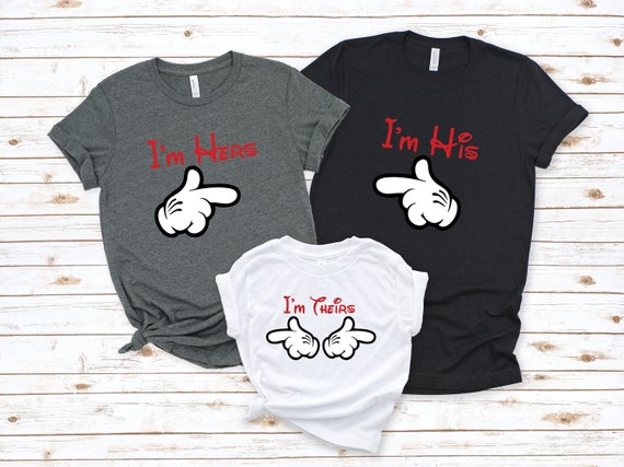 I'm Hersi'm Hisi'm Theirs Family T Shirtsmickey - Etsy