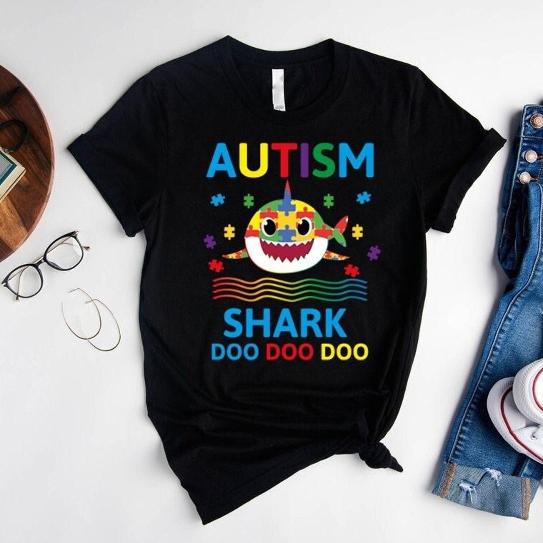 Autism Shark Shirt,anxiety Shirt,kids Autism T-shirt,autism Awareness ...