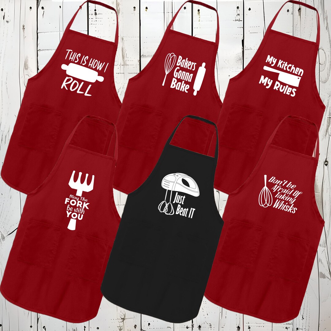 Matching Christmas Baking Aprons: Custom Family Aprons - Etsy