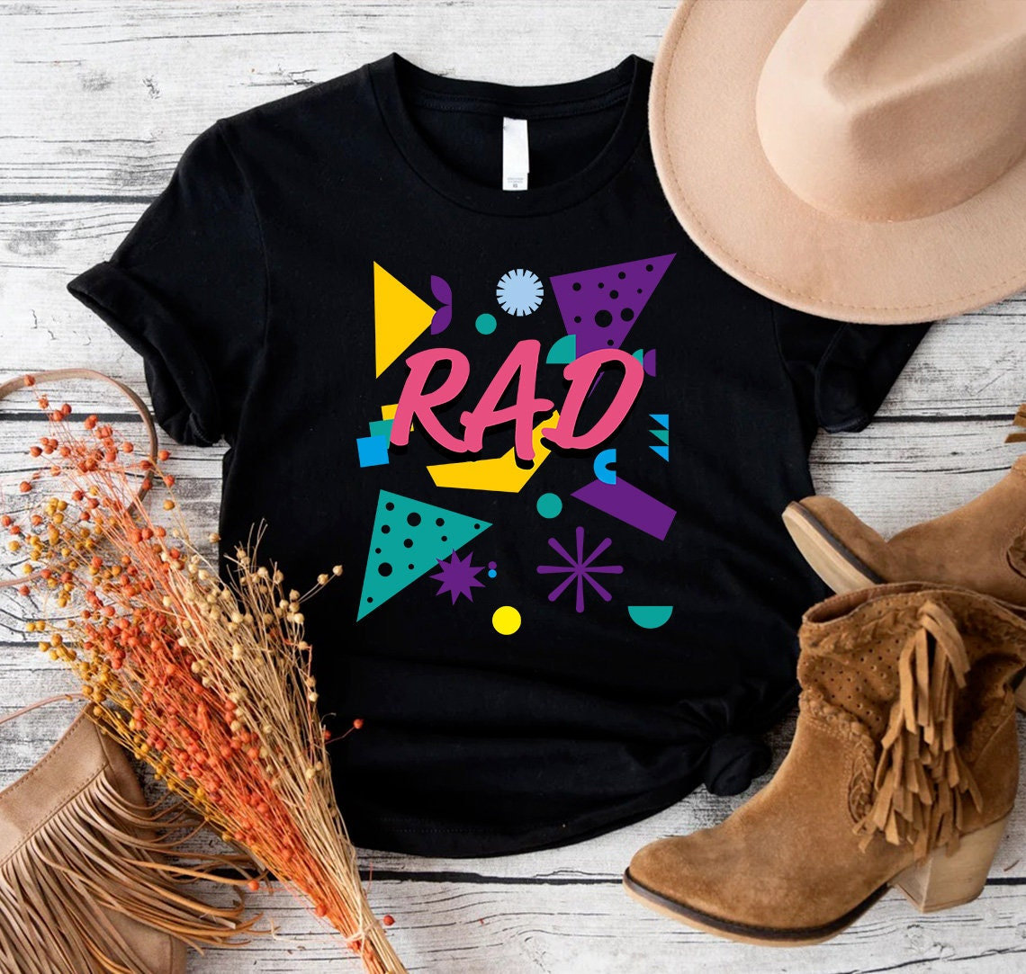 80's Rad Shirtrad Eighties Costume Party Birthday Vintage - Etsy