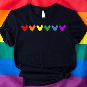 Mickey Head LGBTQ Shirt,trans Rights Shirt,disney Gay Pride Shirt ...