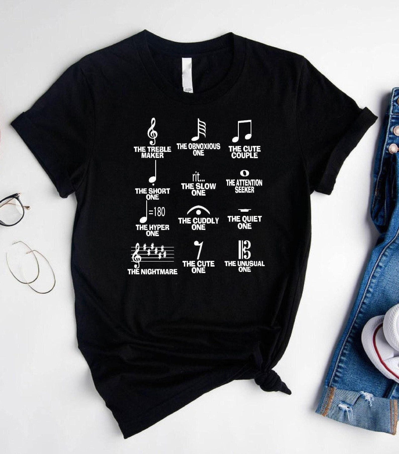 Musical Notes Definition T-shirt, Funny Music Teacher Gift - Etsy