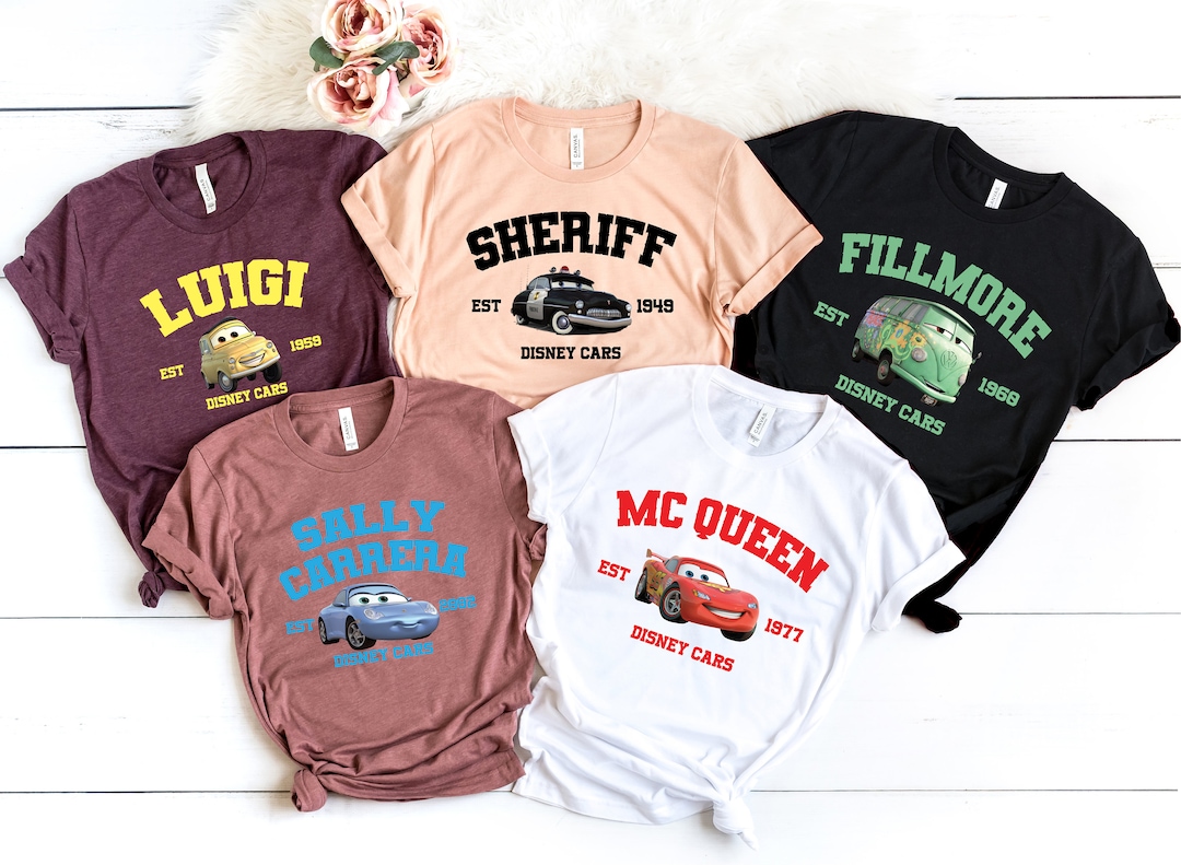 Disney Cars Shirt,cars Group Shirt,disney Cars Family Matching Shirt ...