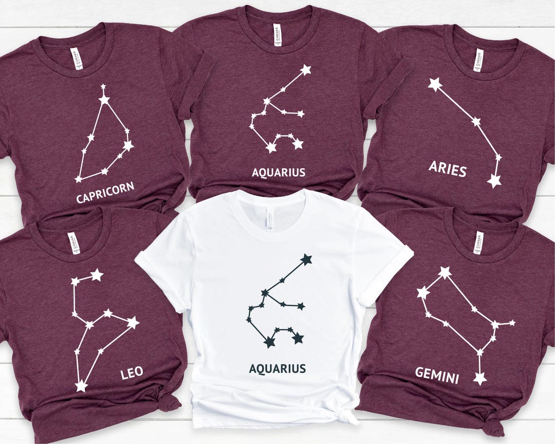 Horoscope Constellations Shirt, Zodiac Sweatshirt, Custom Interstellar ...