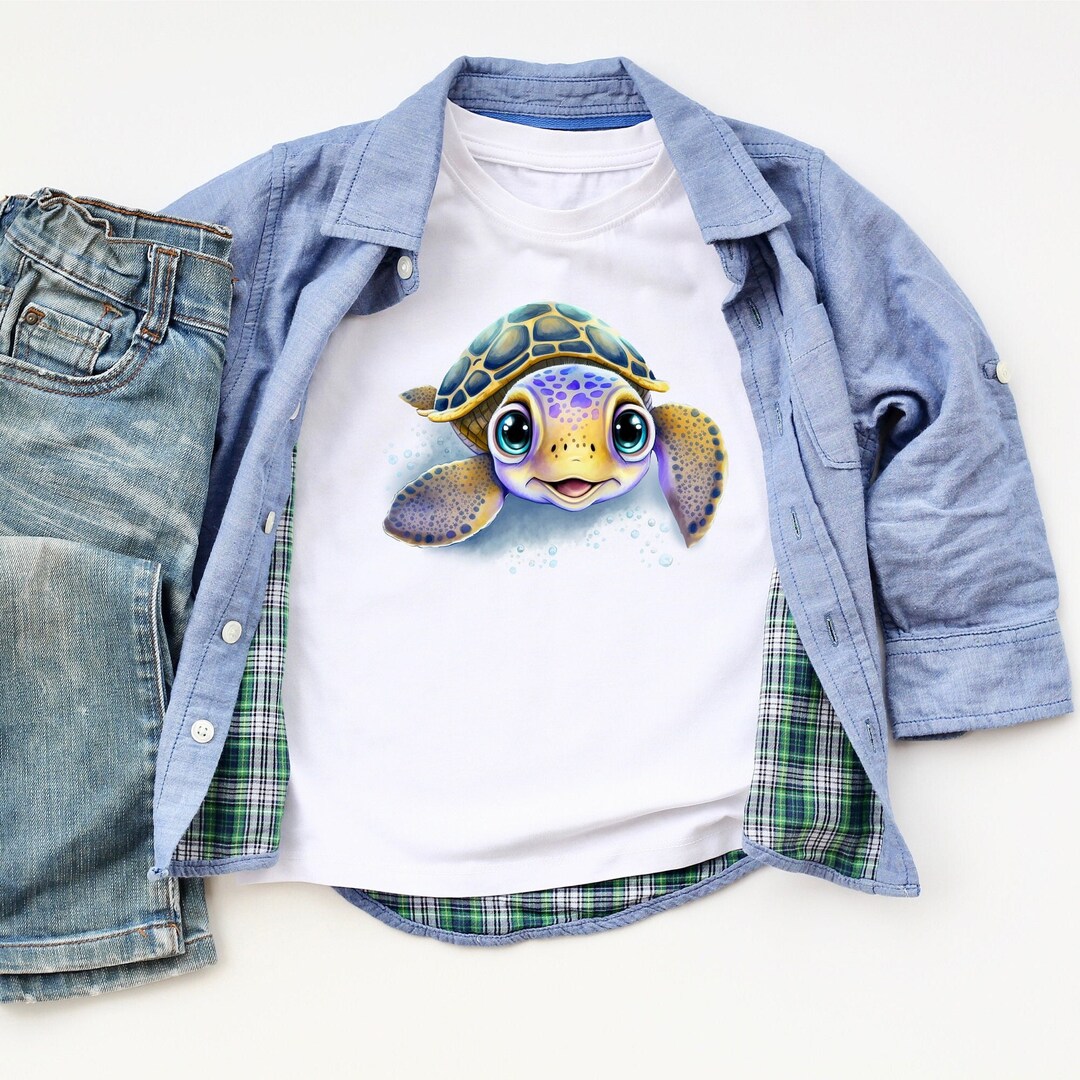 Cute Sea Turtle Shirt,ocean Turtle Shirt,marine Life Shirt,ocean Lover ...
