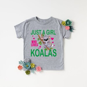 Just A Girl Who Loves Koalas T-shirt,cute Koala Lover T-shirt,youth Kid ...