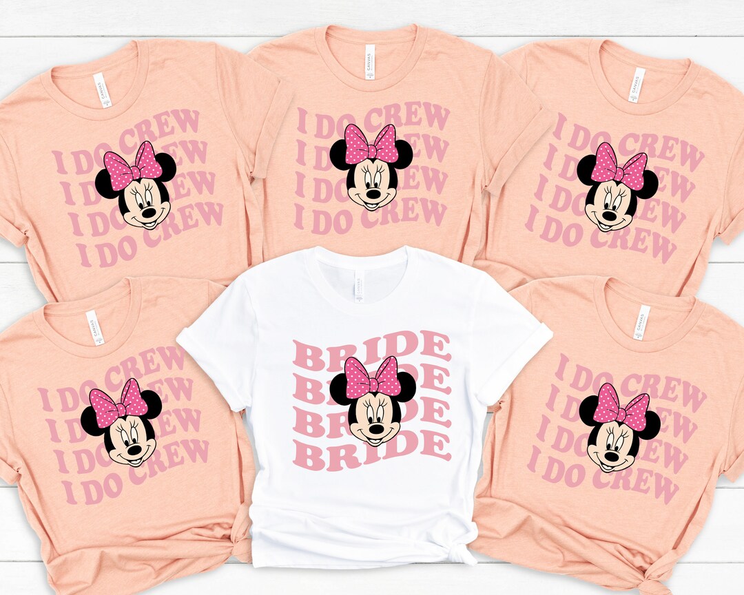 Minnie Bride Shirtdisney I Do Crew Shirtwedding Party - Etsy