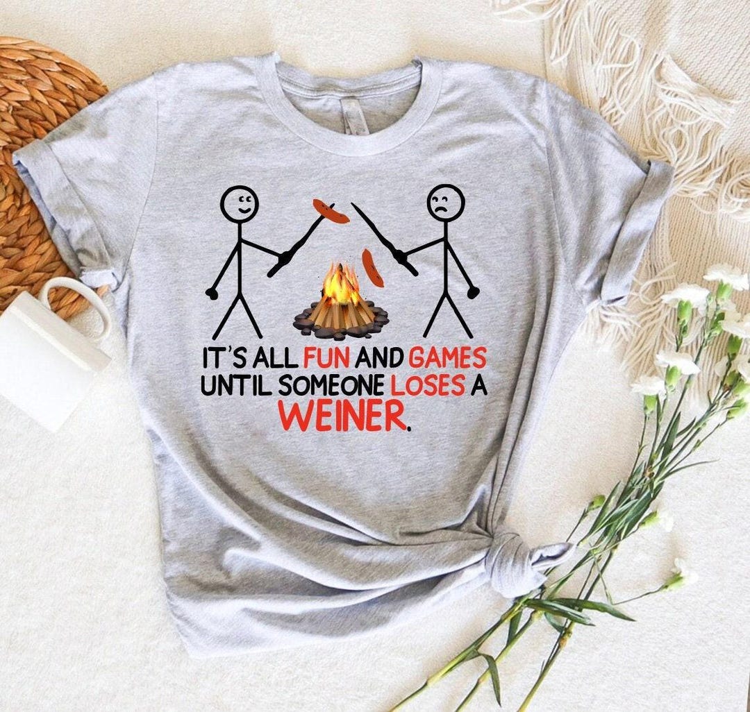 Funny Camping Shirt: Weiner Roast Humor Tee, Outdoor Adventure - Etsy