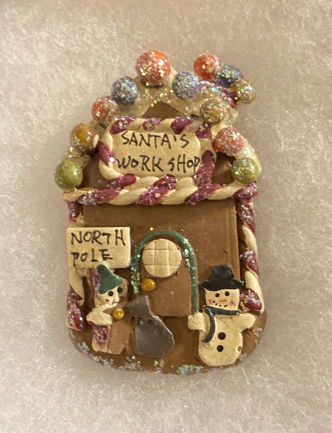 Vintage Gingerbread House Pin. Handmade Artisan Eclectic - Etsy