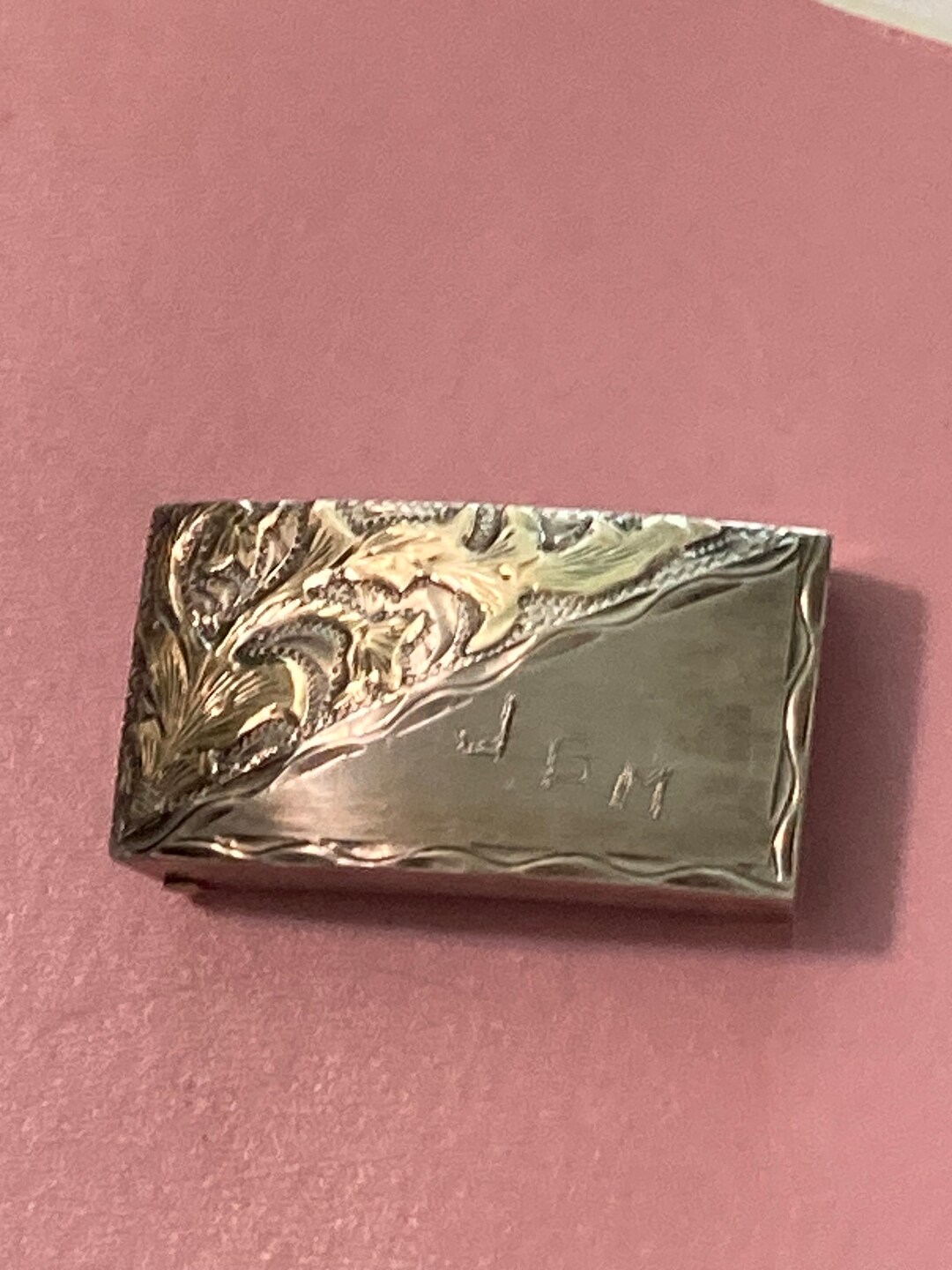 Vintage 18k Gold 925 Silver Box Buckle, Made in Mexico, Authenticity ...