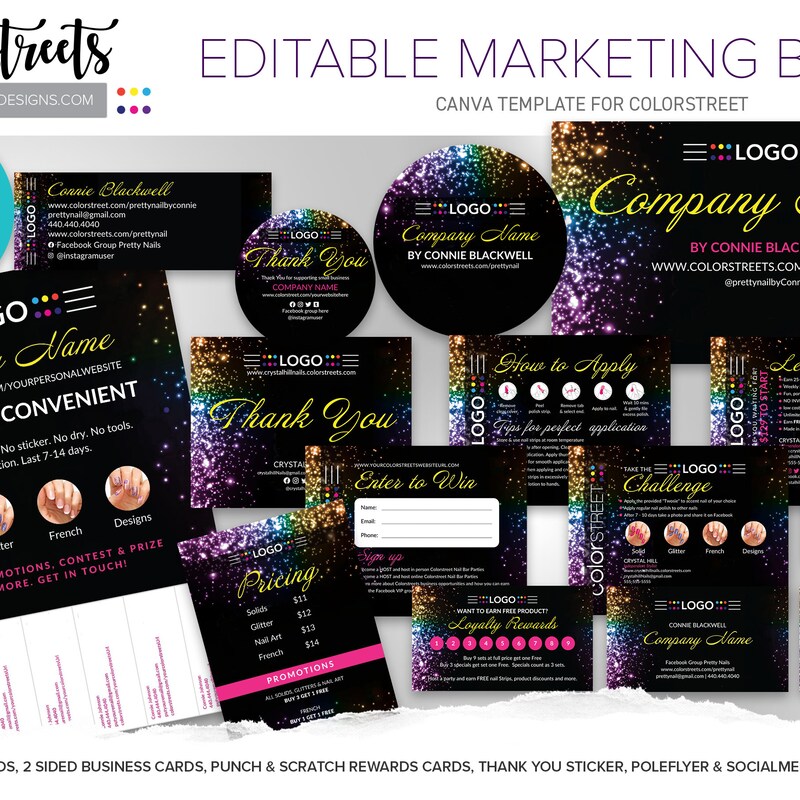 Colorstreet Sample Cards - Etsy
