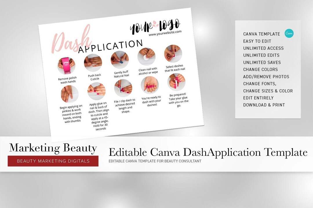 Red Aspen Dash Application Postcards, Editable, Template, How to Apply ...