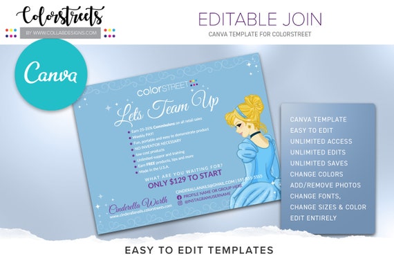 Paper Join postcard editable template Colorstreet Join postcards ...
