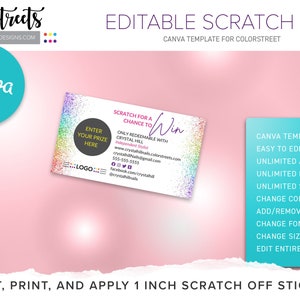 Colorstreet, Marketing Bundle, Editable, Canva, Business Card, Scratch ...