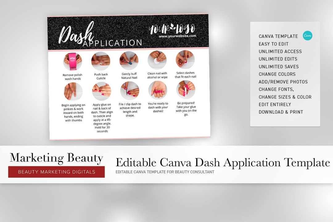 Red Aspen Dash Application Postcards, Editable, Template, How to Apply ...