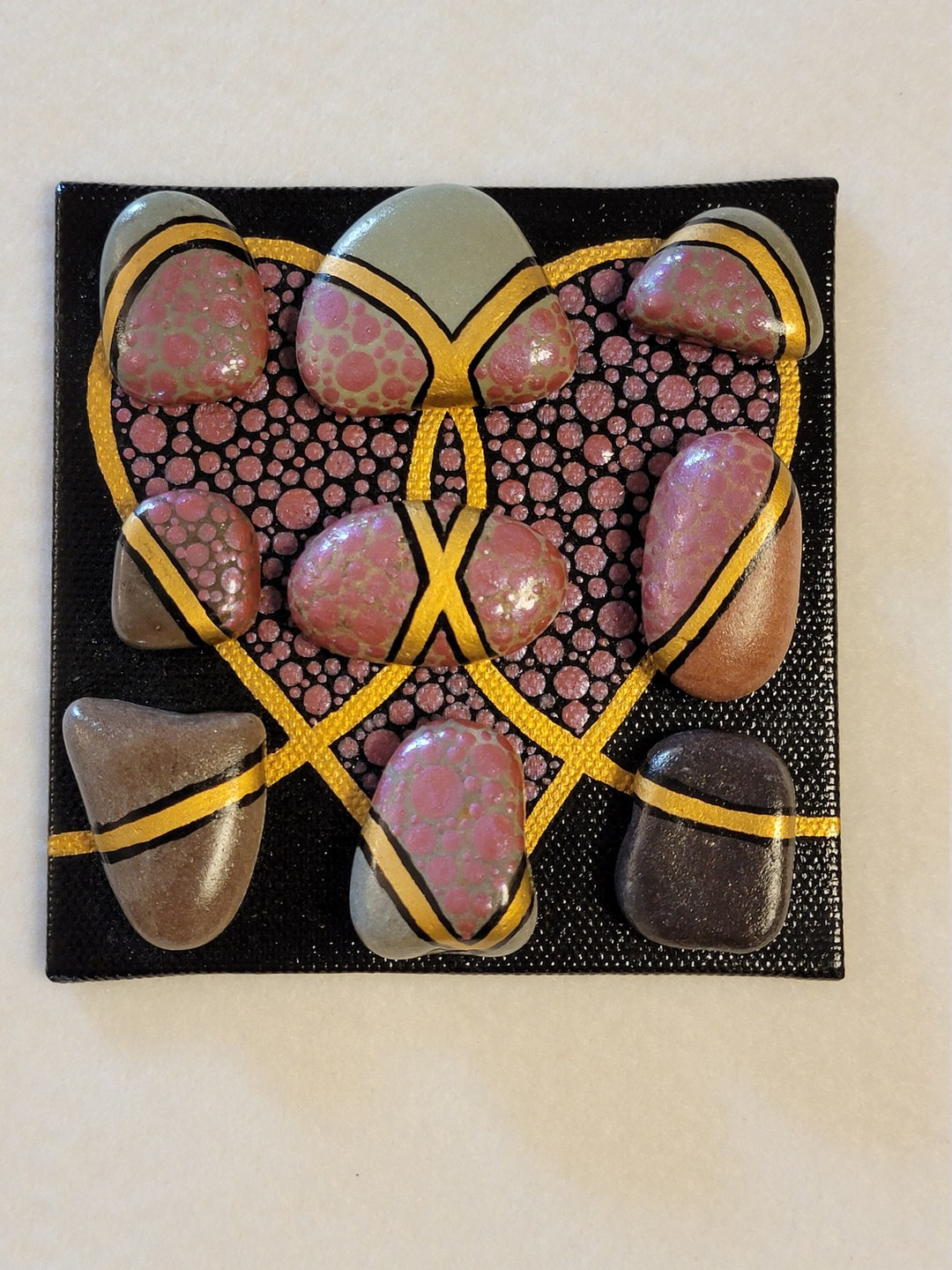 Heart Rock Design - Etsy